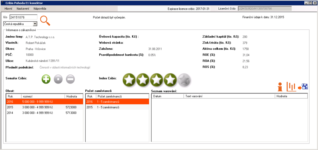 pohoda-konektor_report – Cribis Connected